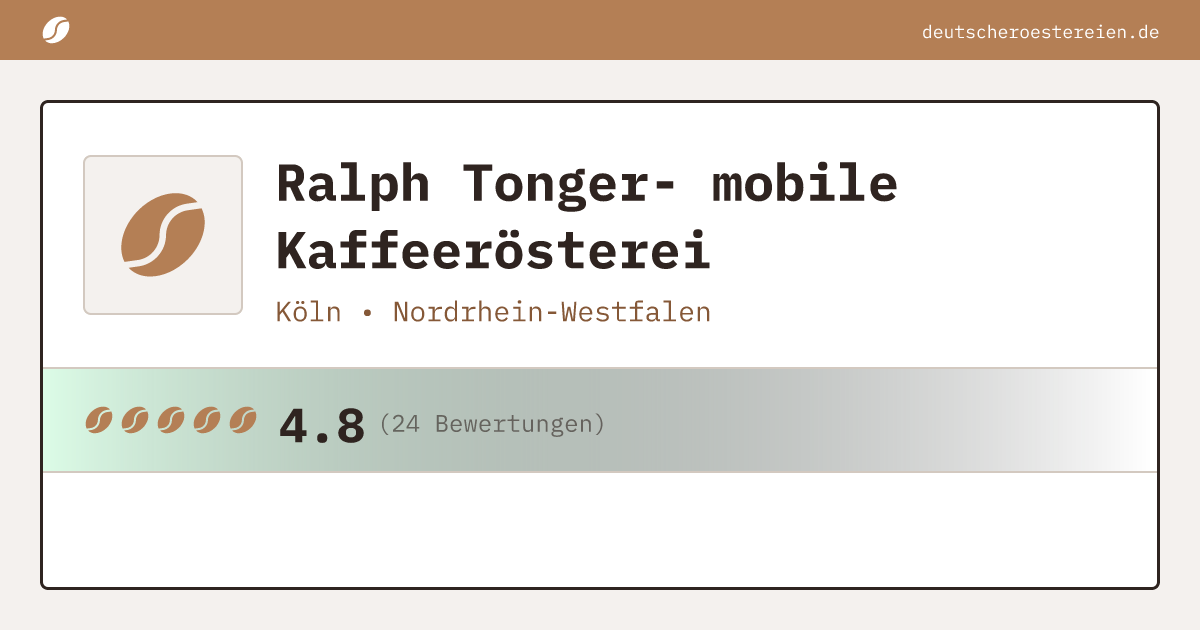 Holm Kaffeerösterei Café - Kaffeerösterei in Köln | Handgerösteter Kaffee